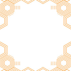 Modern geometric hexagonal shape design Royalty Free Vector