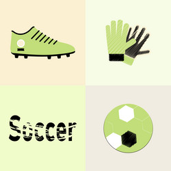 Soccer referee things Royalty Free Vector Image
