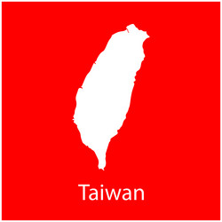 Taiwan map icon Royalty Free Vector Image - VectorStock