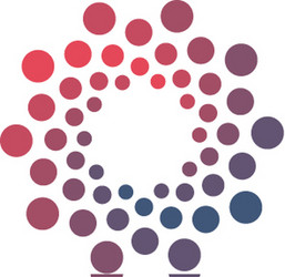 Big data base emblem sorting Royalty Free Vector Image