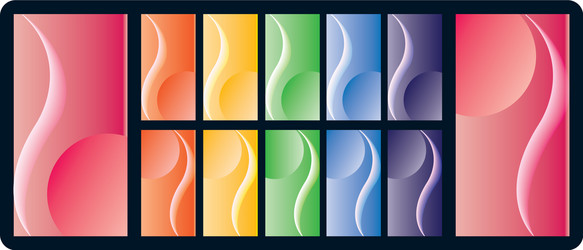 Set gradient background texture template Vector Image