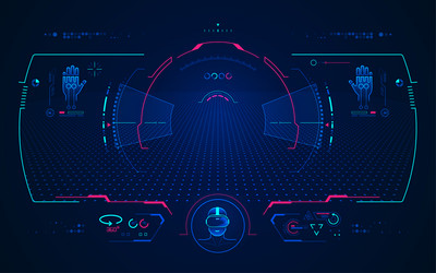 Concept of vr technology point of view from Vector Image