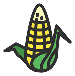 Corn symbol Royalty Free Vector Image - VectorStock