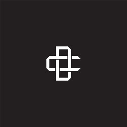 Eg initial letter overlapping interlock logo Vector Image