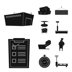 Design of goods and cargo logo collection Vector Image