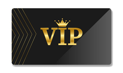 Front and back vip member card template Royalty Free Vector