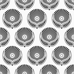 Seamless flowers pattern repeating geometric Vector Image