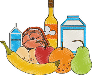 Delicious food cartoon Royalty Free Vector Image