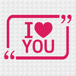 I love you lettering design Royalty Free Vector Image
