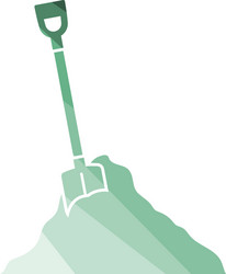 Sapper shovel cartoon Royalty Free Vector Image