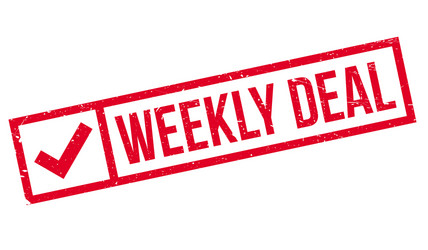 Weekly deal rubber stamp Royalty Free Vector Image