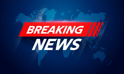 Breaking news banner template Royalty Free Vector Image