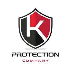 Luxury k letter template logo this font with gold Vector Image