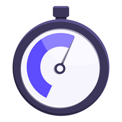 Stopwatch time icon cartoon clock timer Royalty Free Vector