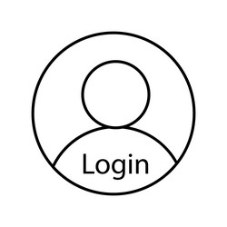 Login icon Royalty Free Vector Image - VectorStock