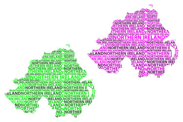 Outline Map of Northern Ireland Vector Images (over 310)