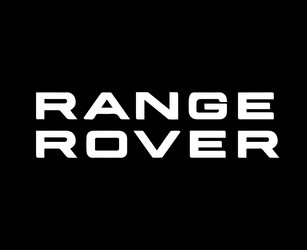 Land rover brand logo car symbol white Royalty Free Vector