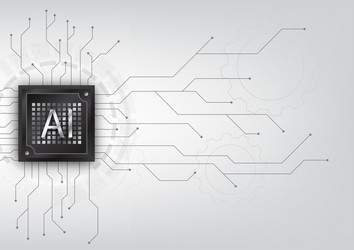 Power of artificial intelligence technology Vector Image