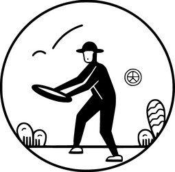 Disc golf - high quality logo ideal for t-shirt Vector Image