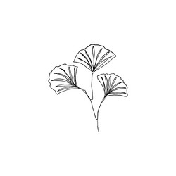 Simple continuous line art design Royalty Free Vector Image