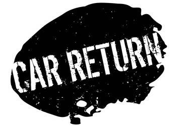 Car return rubber stamp Royalty Free Vector Image