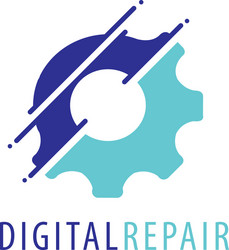 Geek repair fix it logo Royalty Free Vector Image