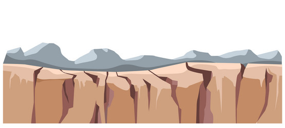 Ground level set surface landscape diagram Vector Image