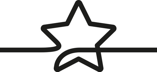 Continuous Line Star Vector Images (over 3,100)