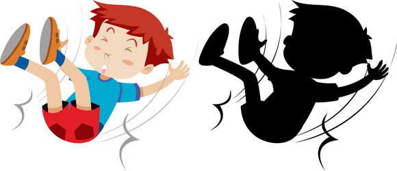 Cartoon Boy Fall Down Vector Images (over 260)