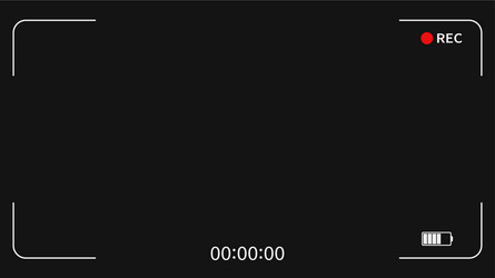 Video camera overlay Royalty Free Vector Image