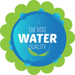 Mineral water logo Royalty Free Vector Image - VectorStock