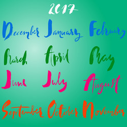 Months Name Vector Images (over 1,300)