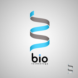 Bio technology logo biology design Royalty Free Vector Image