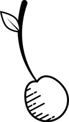 Fruit Uncolored Vector Images (over 140)