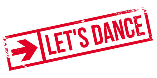 Let us dance stamp Royalty Free Vector Image - VectorStock