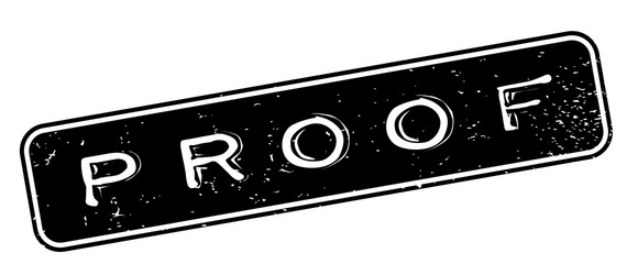 Proof rubber stamp Royalty Free Vector Image - VectorStock