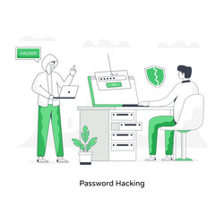 Account hacking Royalty Free Vector Image - VectorStock