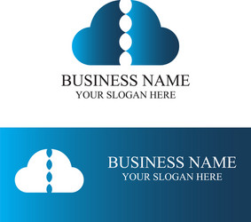 Abstract server data centre logo creative Vector Image