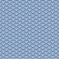 Abstract hand drawn japanese themed pattern design