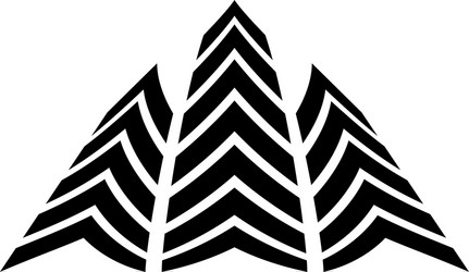 Boost up arrow graphic design element corporate Vector Image