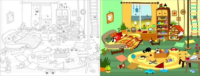Coloring book Royalty Free Vector Image - VectorStock