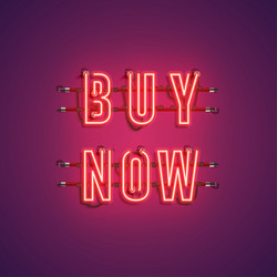 High-detailed realistic neon word Royalty Free Vector Image