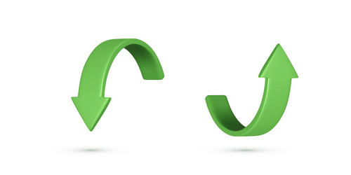 Green Curved Arrow Vector Images (over 4,700)