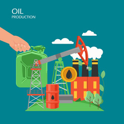 Oil mining Royalty Free Vector Image - VectorStock