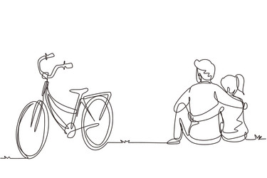 Couple Hug Back View Vector Images (over 200)