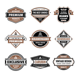 Graphic badges collection Royalty Free Vector Image