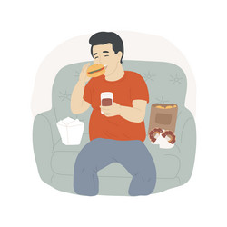 Boy Eating Junk Food Vector Images (over 620)