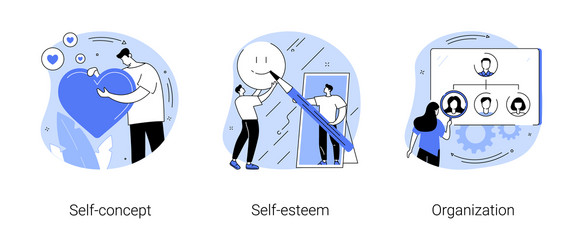 Personality trait abstract concept Royalty Free Vector Image