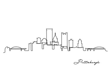 Pittsburgh Skyline Vector Images (96)