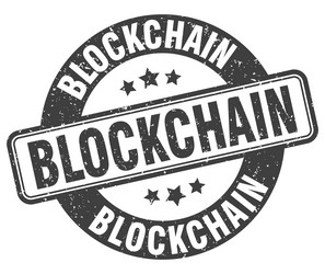 Cryptocurrency stamp label round Royalty Free Vector Image